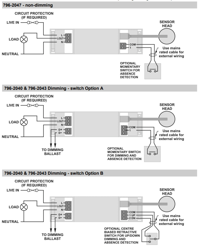 Übersicht über Bewegungsmelder Schaltplan | RS